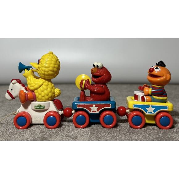 No Brand | Toys | Vintage Tyco Sesame Street Train Set Pull Toy Big ...